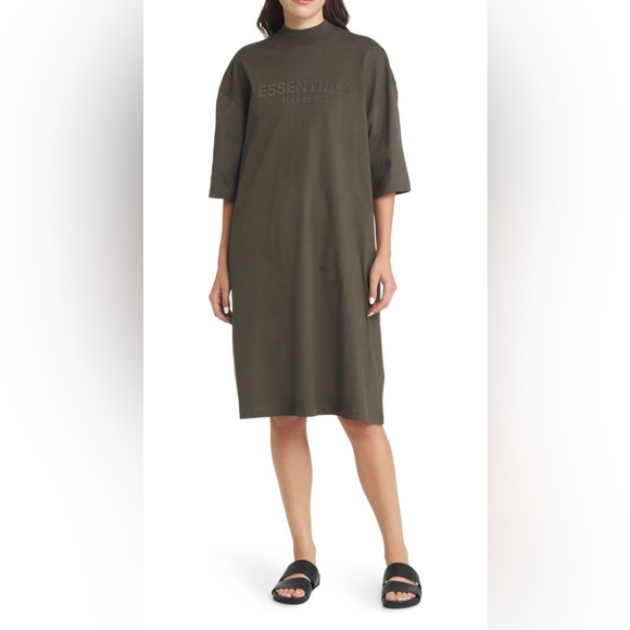 Fear of God | Dresses | Fear Of God Essentials Graphic Tshirt Dress ...
